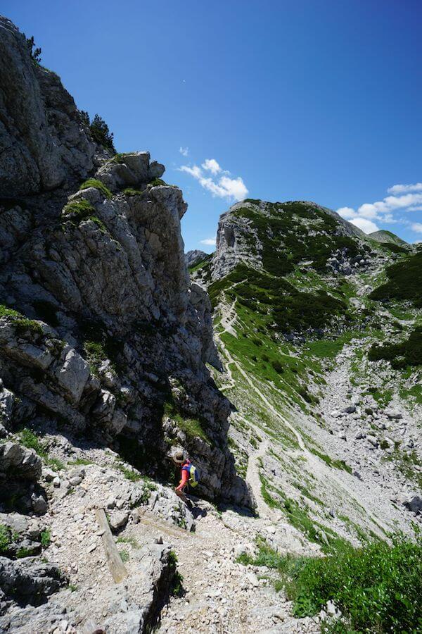 Hiking to Mount Vogel High above Lake Bohinj, Slovenia