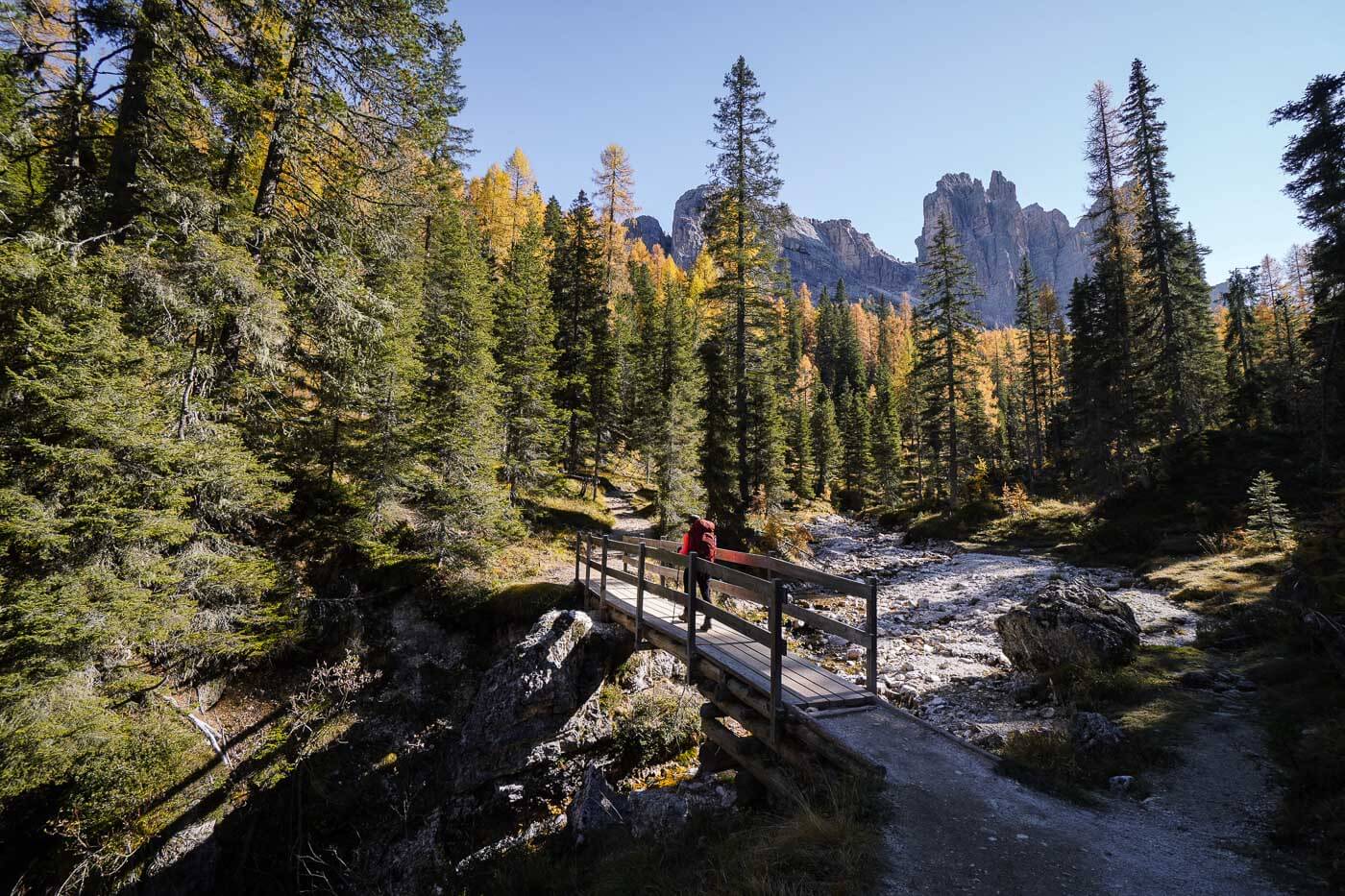 Hiking the Croda da Lago Circuit Trail, Ampezzo Dolomites