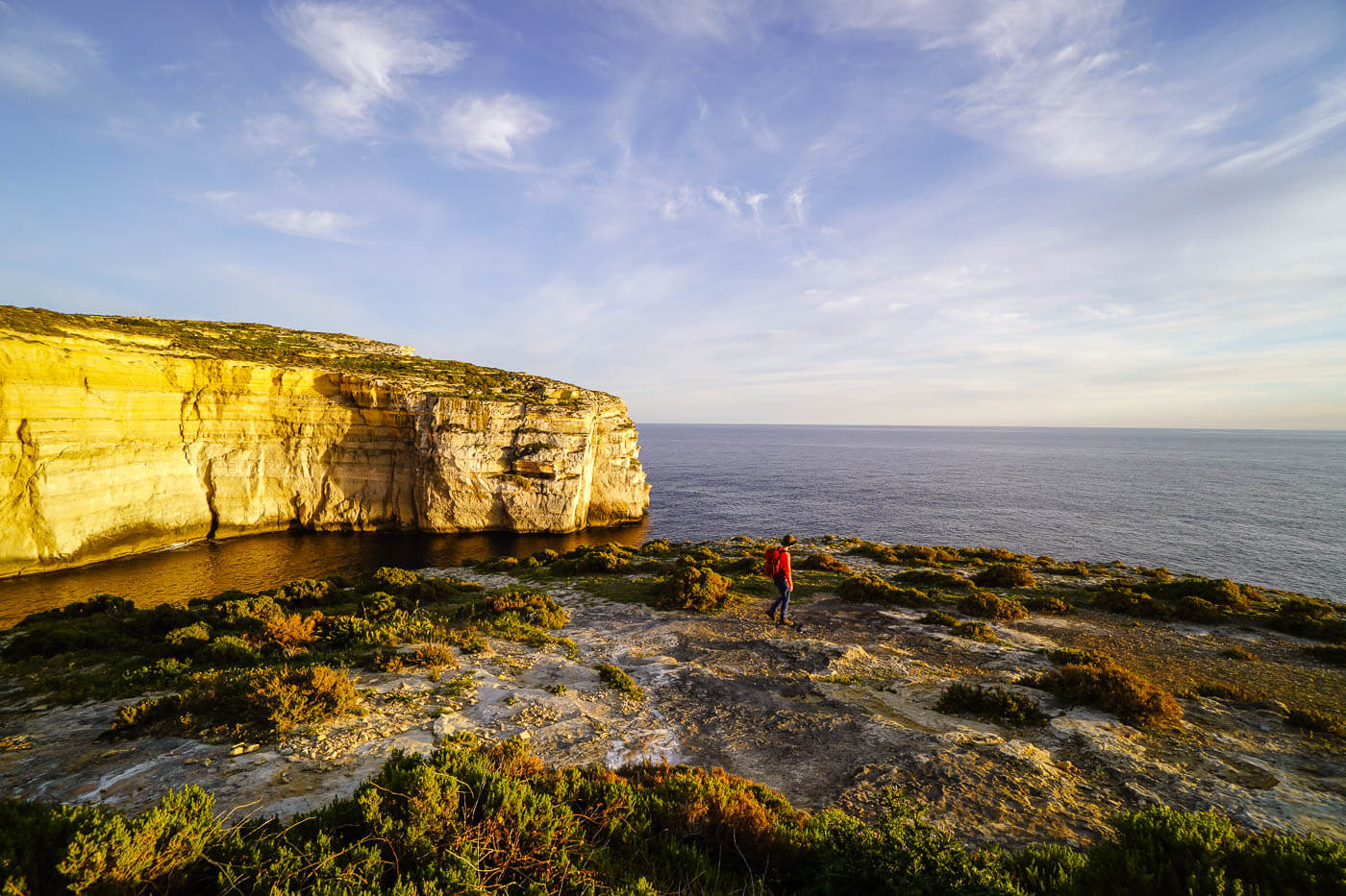 Xlendi Bay to the Sanap Cliffs Coastal Walk, Gozo Island