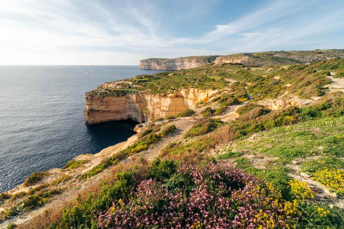 Xlendi Bay to the Sanap Cliffs Coastal Walk, Gozo Island