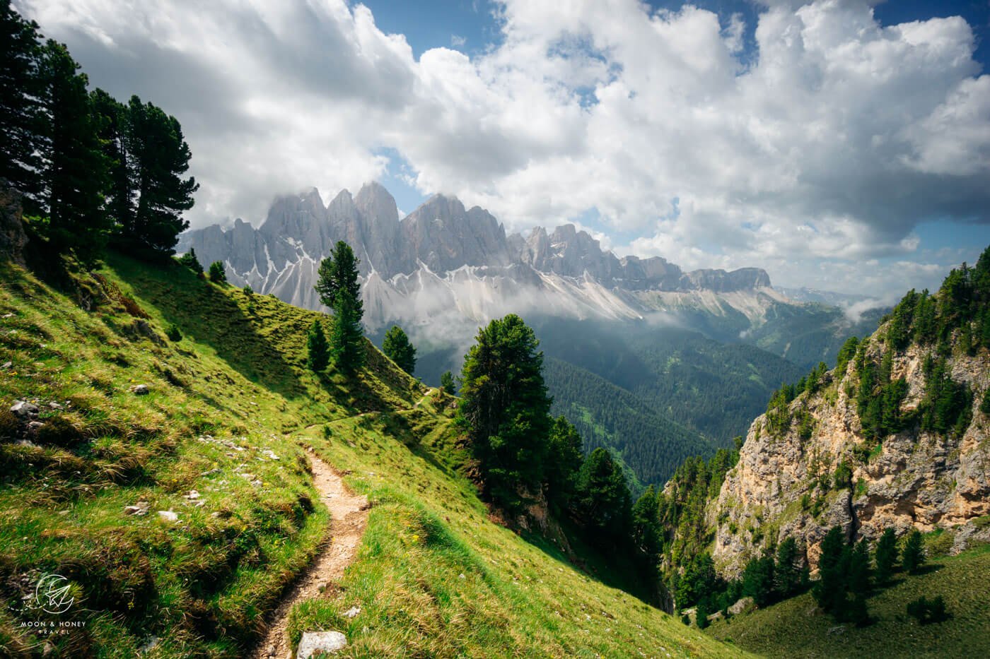 Tullen Summit Hike, Odle d'Eores (Aferer Geisler), Dolomites