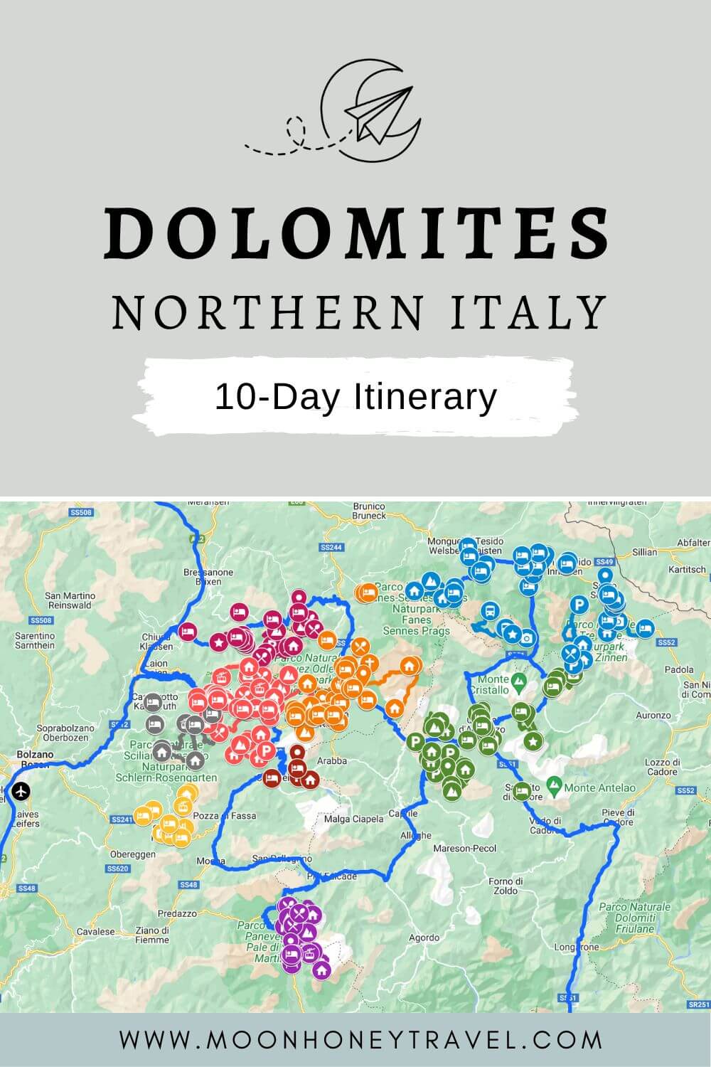 Dolomites Itinerary 10 - 14 Days | Start in Venice, Milan