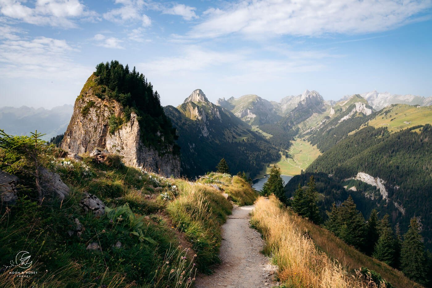 Hiking Saxer Lücke and Lake Fälensee, Alpstein, Appenzell