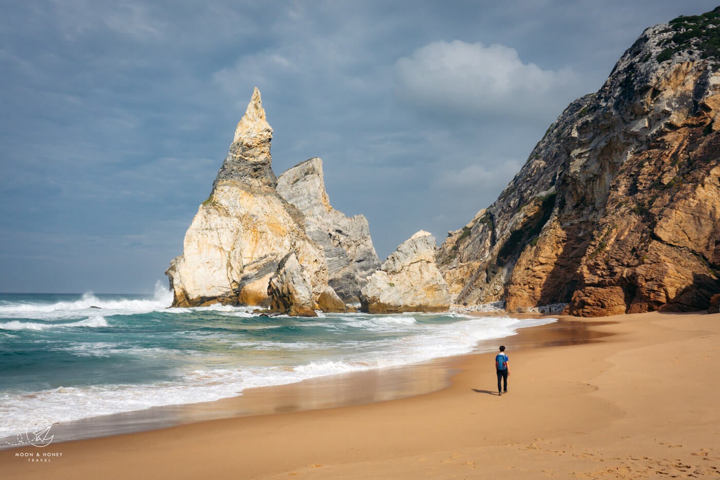 Hiking to Praia da Ursa along the Sintra Coast, Portugal