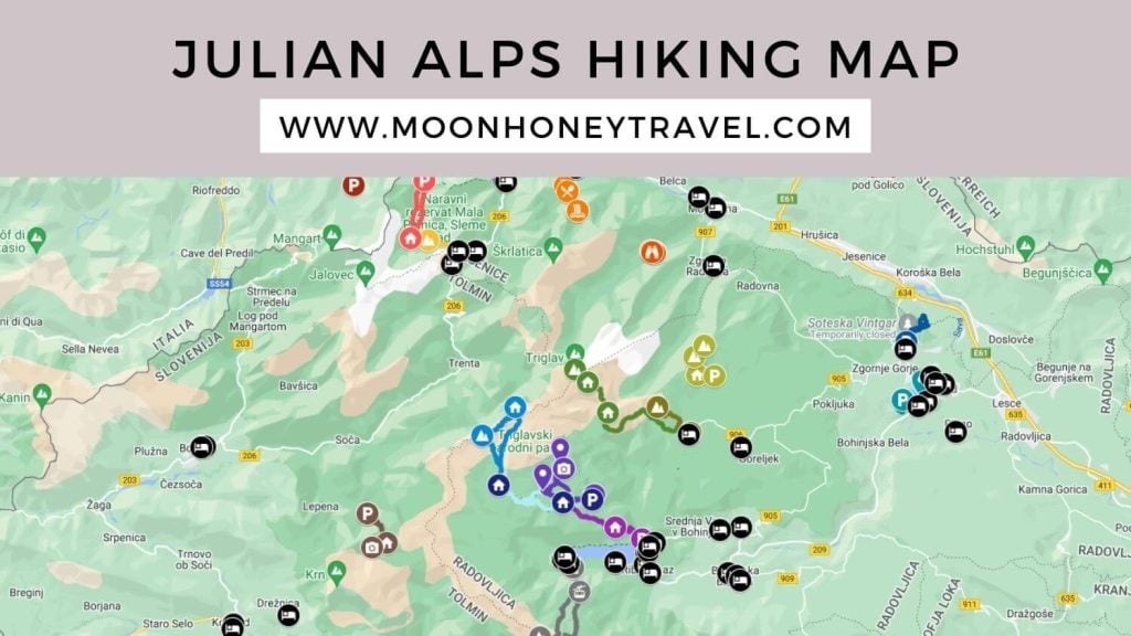 18 Best Julian Alps Hiking Trails, Slovenian Alps + Map