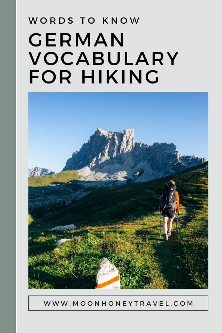 German Vocabulary for Hiking