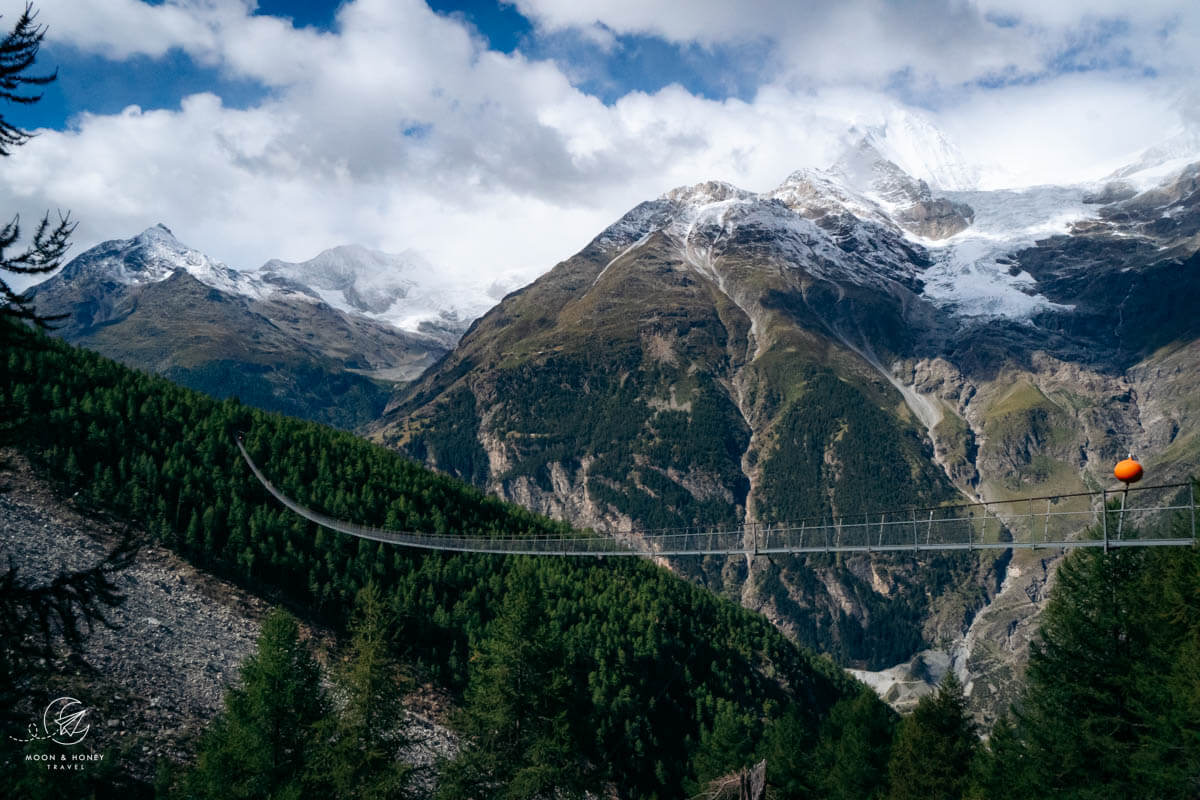 Randa - Charles Kuonen Suspension Bridge - Europahütte Hike