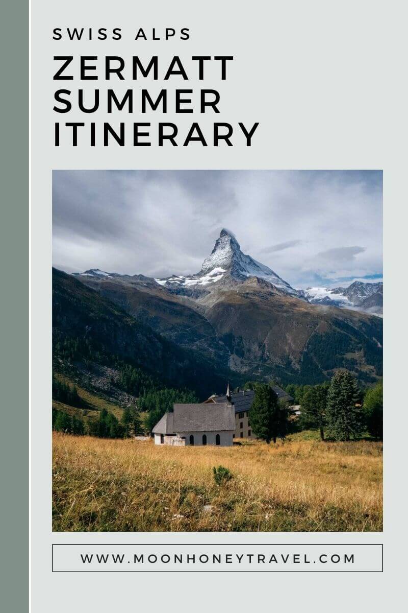4-Day Zermatt Itinerary for Hikers, Switzerland (+ Map)