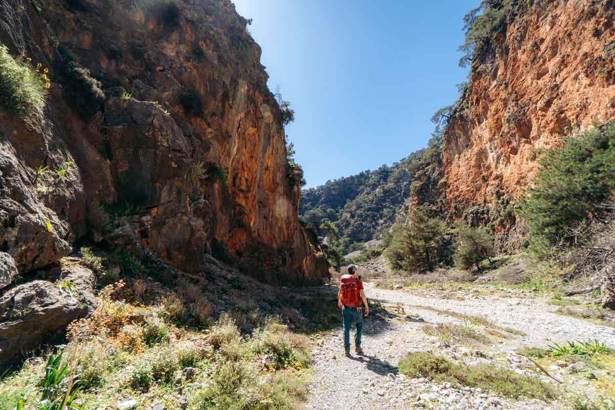 How We Hiked Aradena Gorge in Crete (Our Route + Map)
