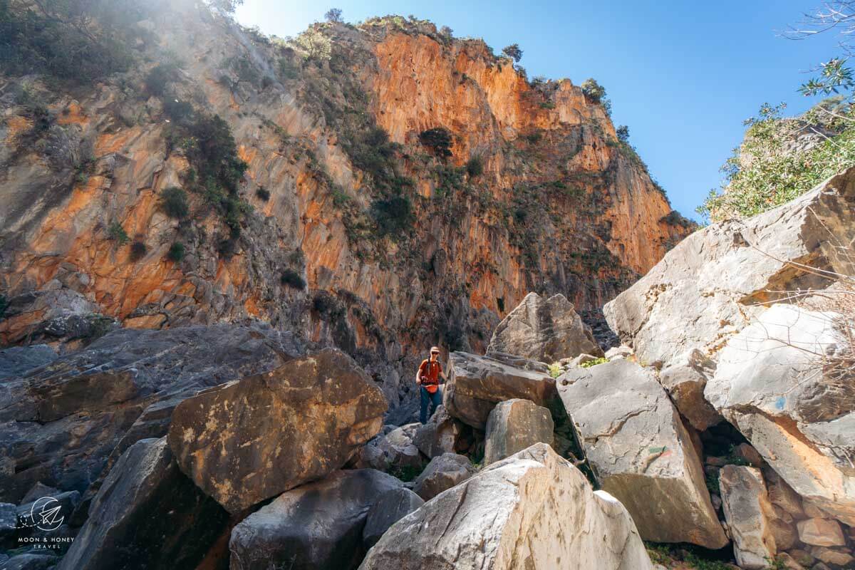 How We Hiked Aradena Gorge in Crete (Our Route + Map)