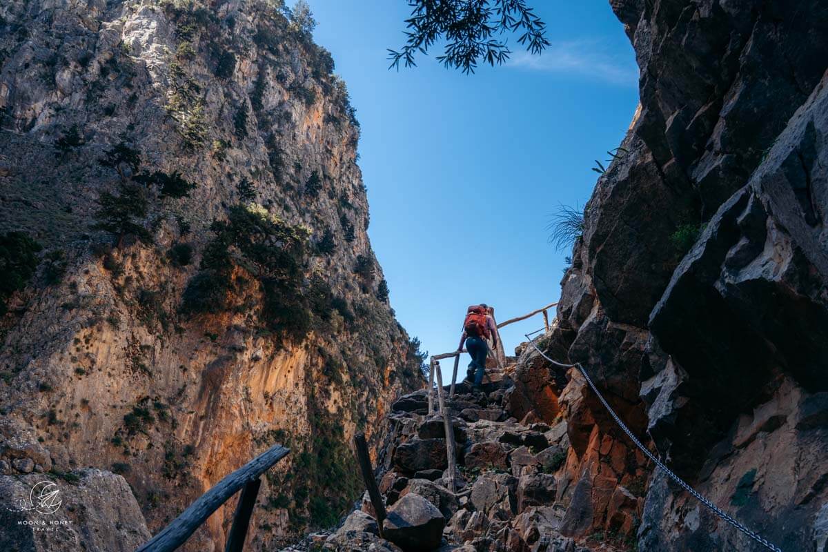 How We Hiked Aradena Gorge in Crete (Our Route + Map)
