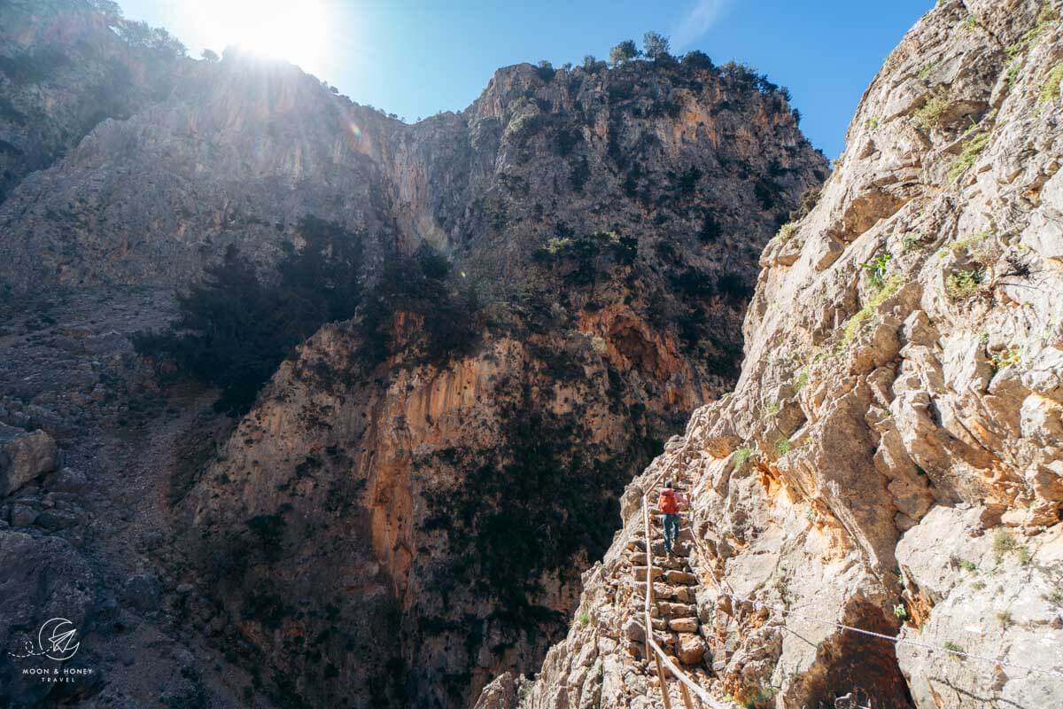 How We Hiked Aradena Gorge in Crete (Our Route + Map)