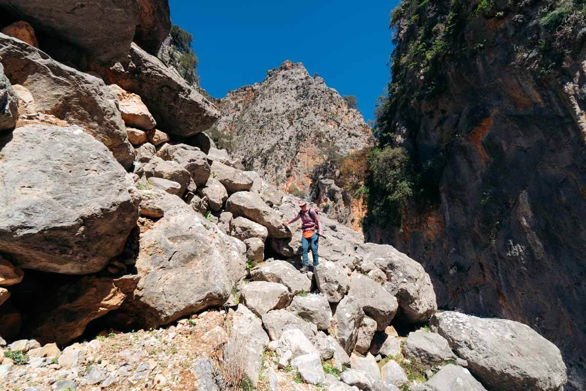 How We Hiked Aradena Gorge in Crete (Our Route + Map)