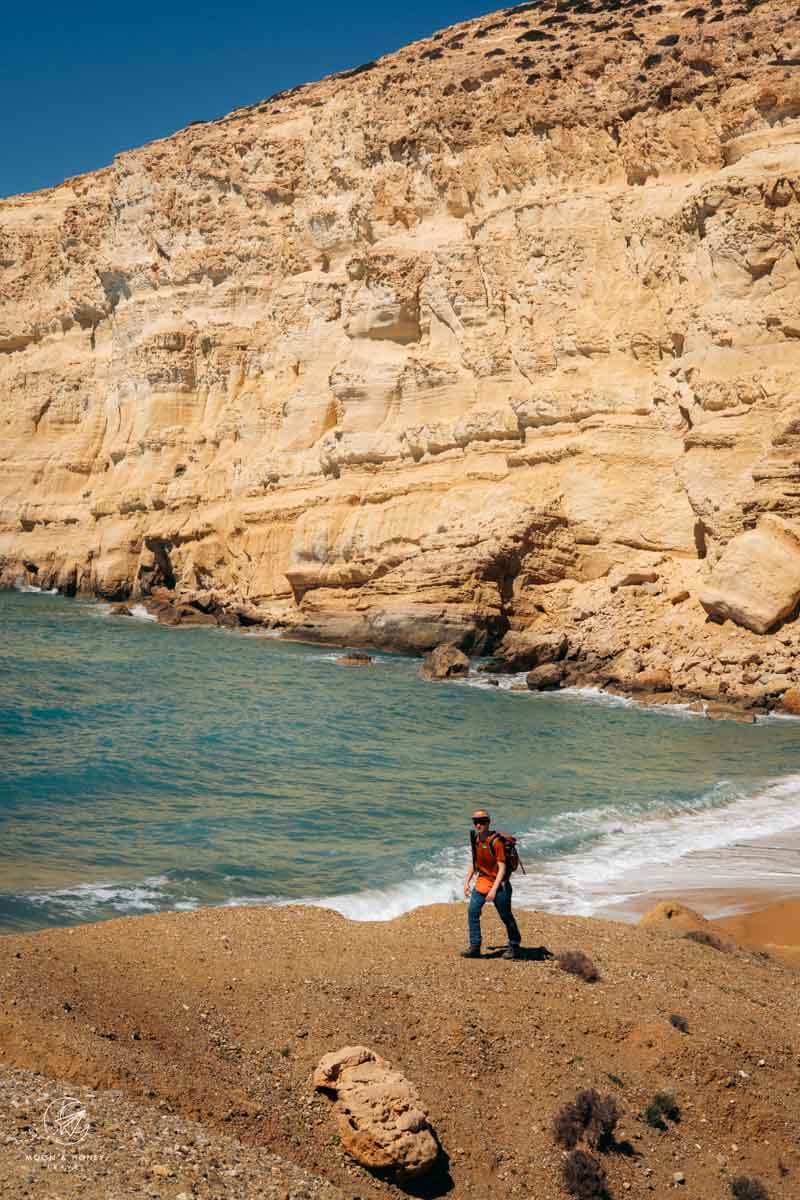 How to Hike to Red Beach in Matala, Crete